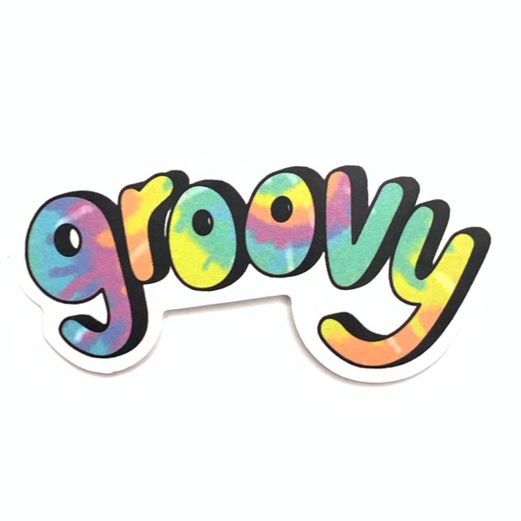 Accessories | Groovy Vinyl Sticker | Poshmark